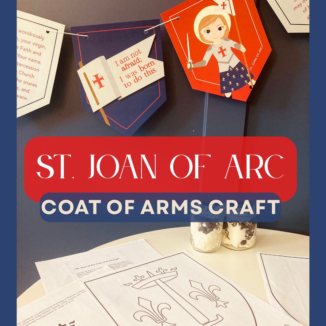 St. Joan of Arc 🛡Coat of Arms Craft – Party Like A Saint