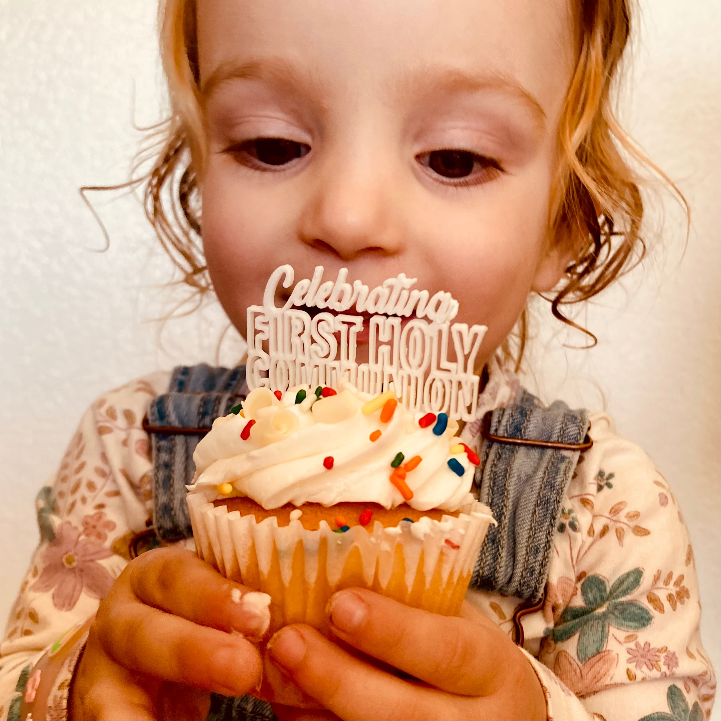 First Holy Communion Cupcake Topper – Party Like A Saint