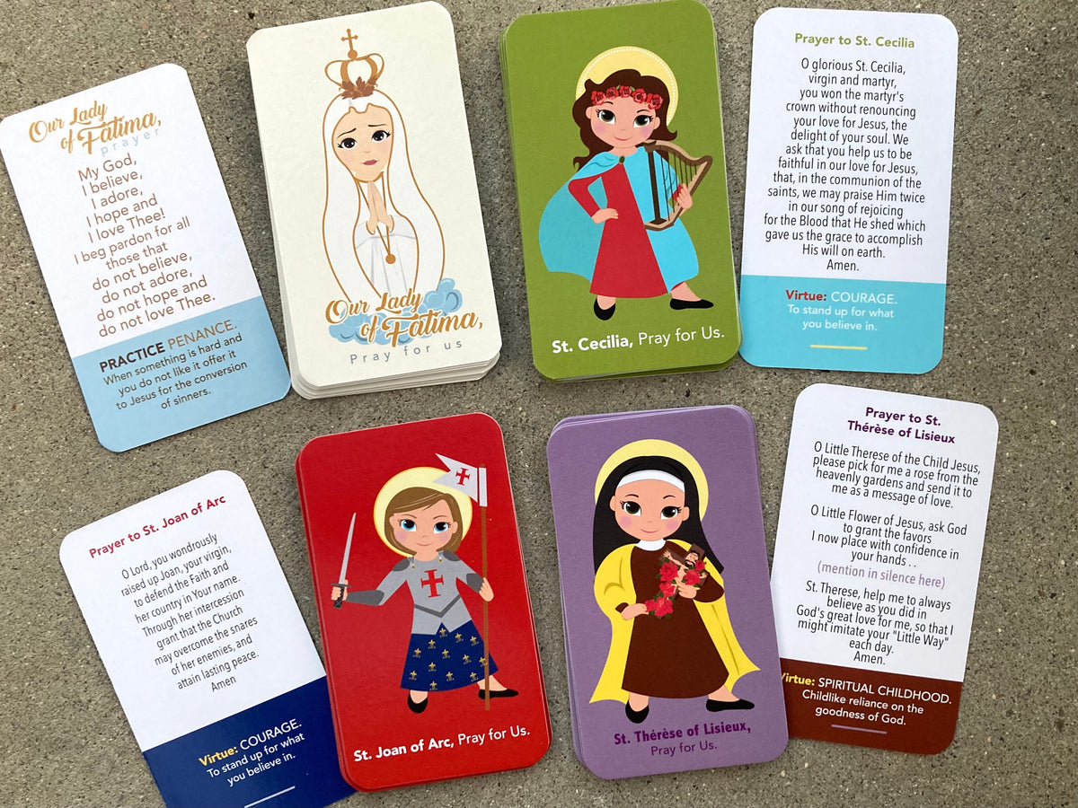Girl Saint Prayer Cards – Party Like A Saint