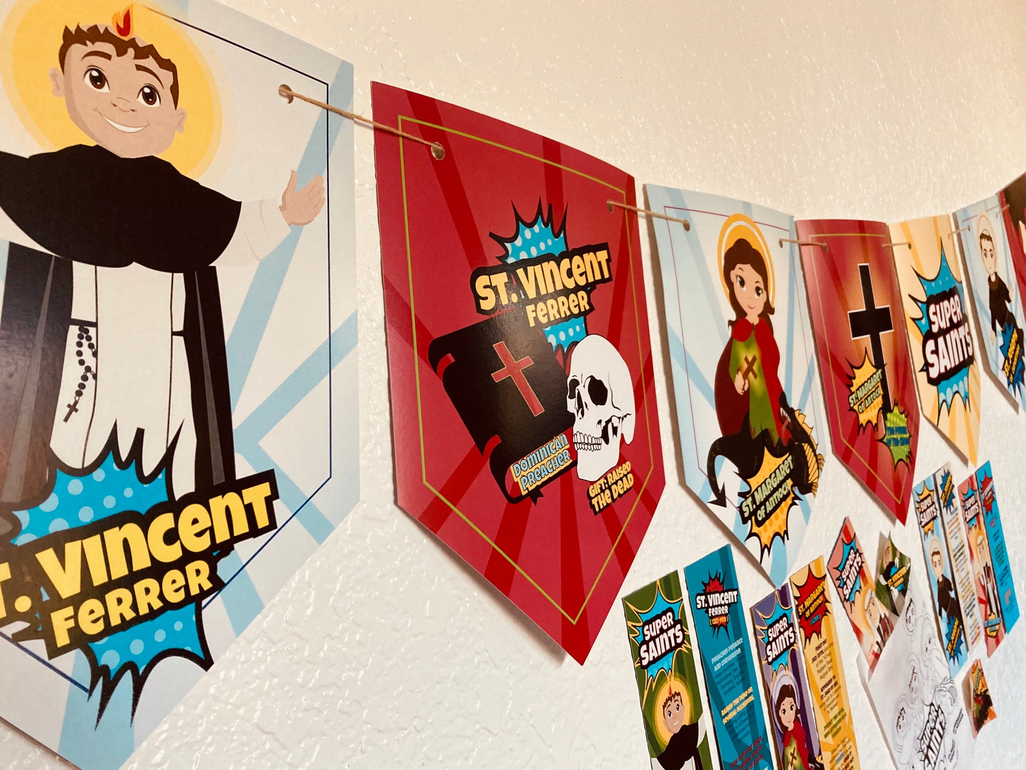 Super Saints Pennant Banner: Celebrate with Heavenly Heroes! – Party ...
