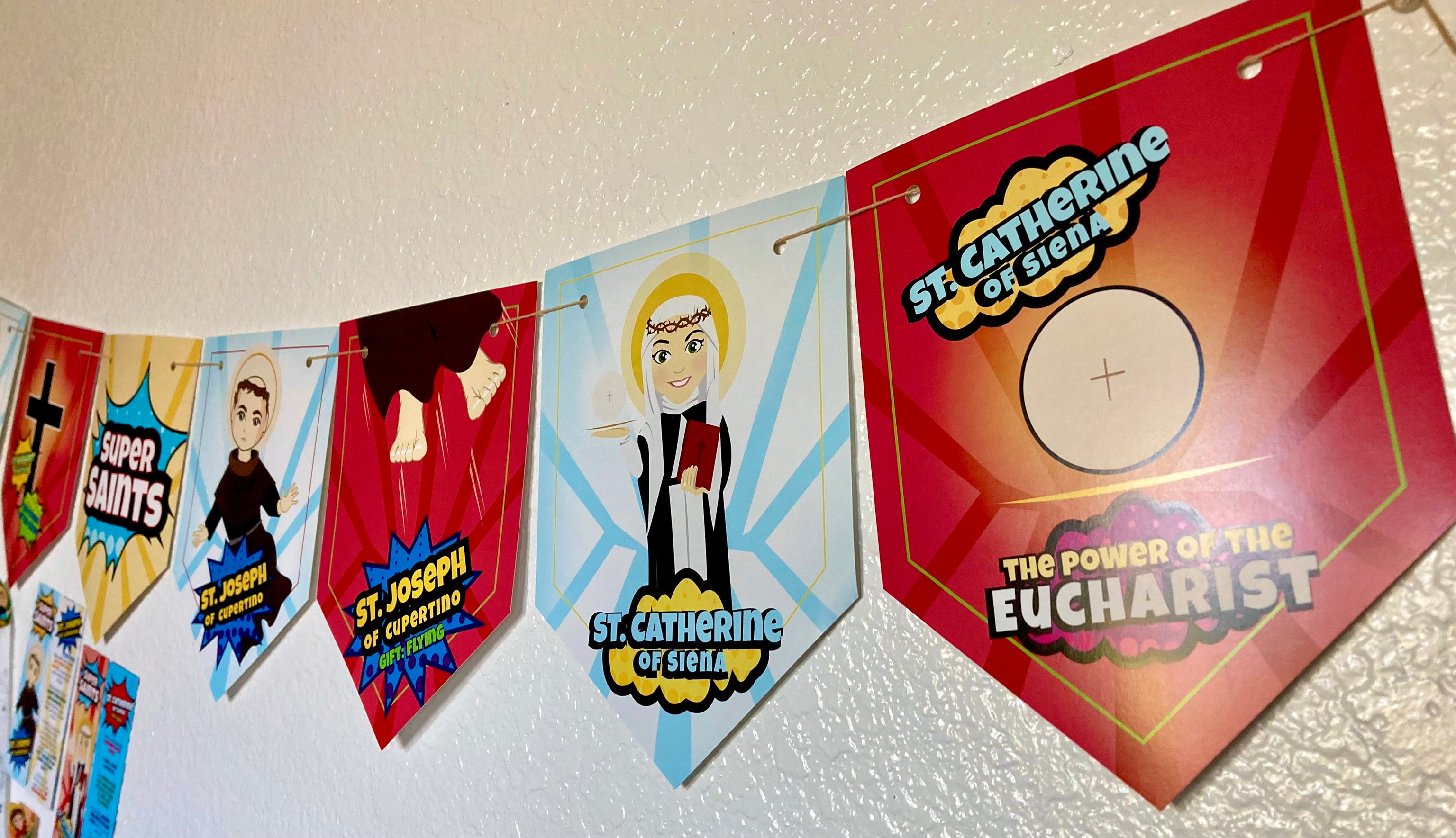 Super Saints Pennant Banner: Celebrate with Heavenly Heroes! – Party ...