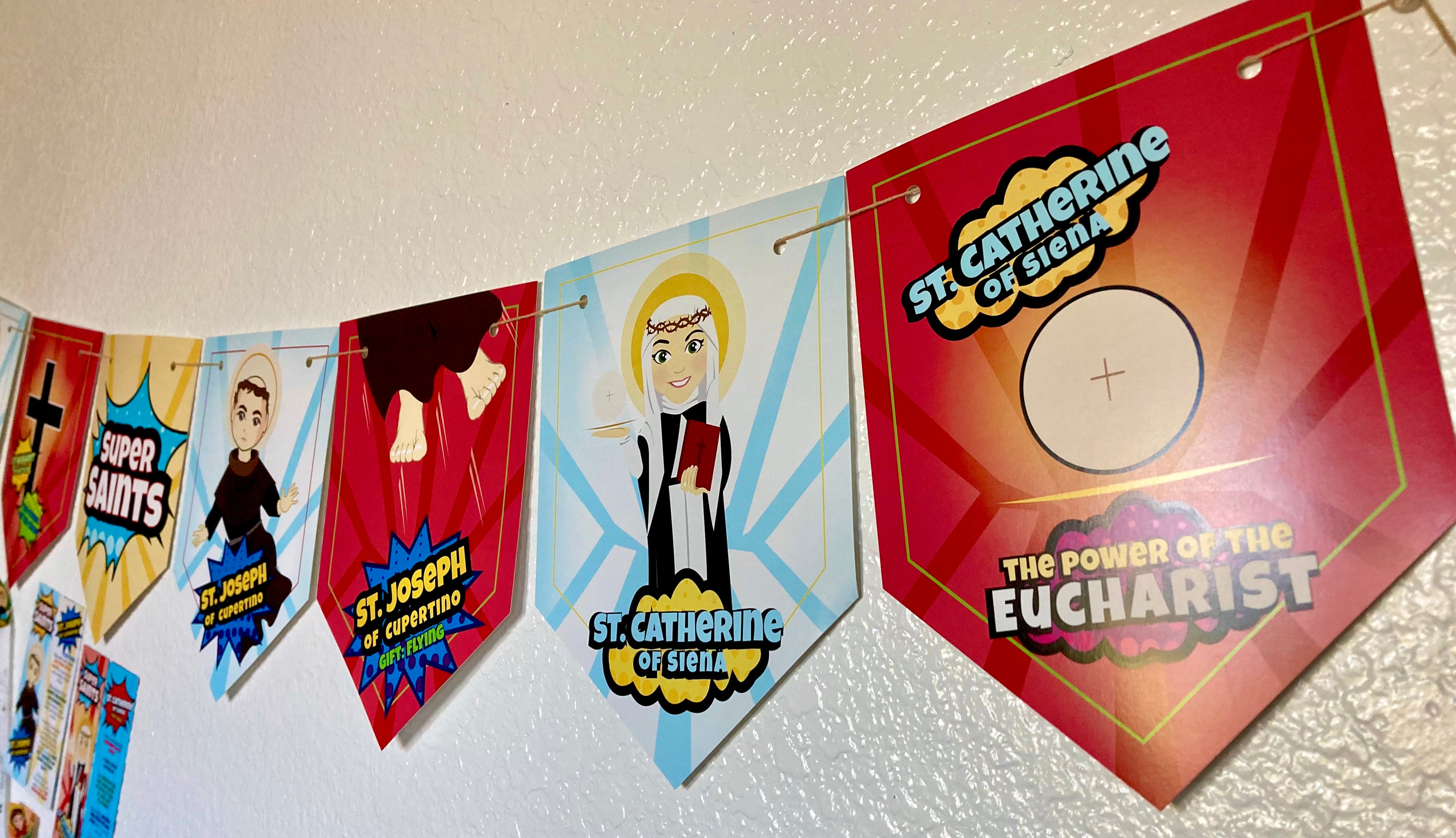 Super Saints Pennant Banner: Celebrate with Heavenly Heroes! – Party ...