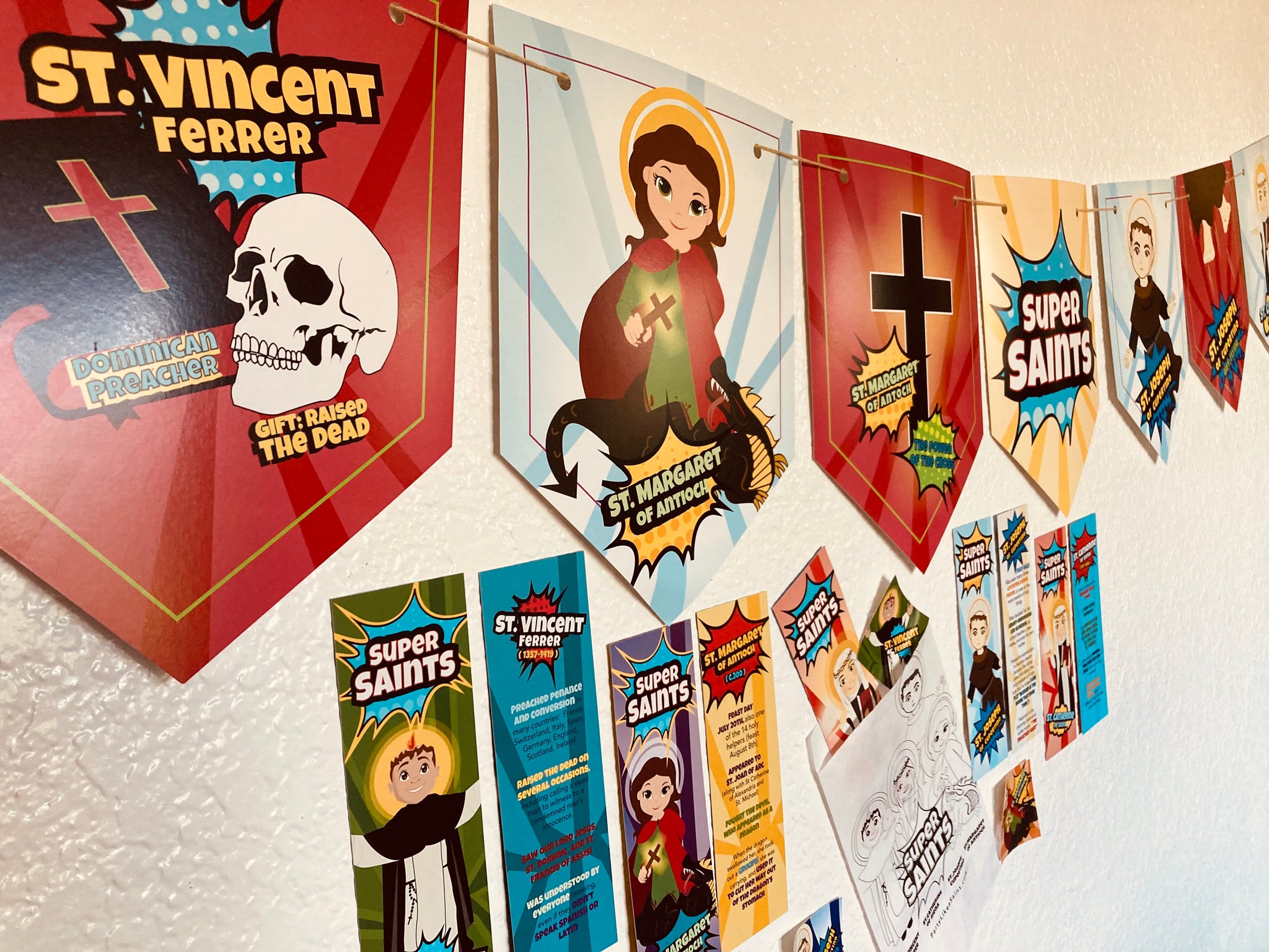 Super Saints Pennant Banner: Celebrate with Heavenly Heroes! – Party ...