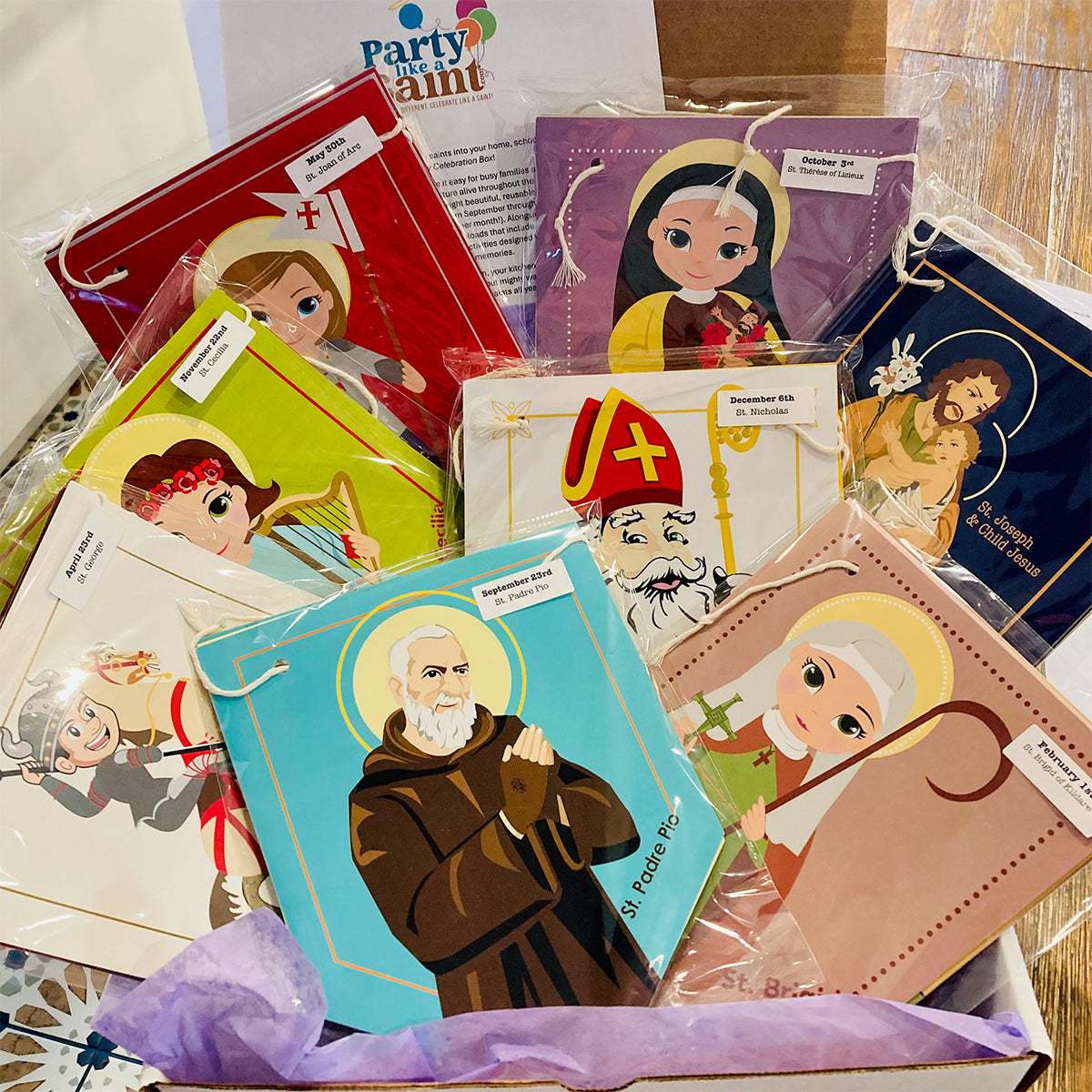 Feast Day School Box – All-in-One Catholic Celebration Kit – Party Like ...
