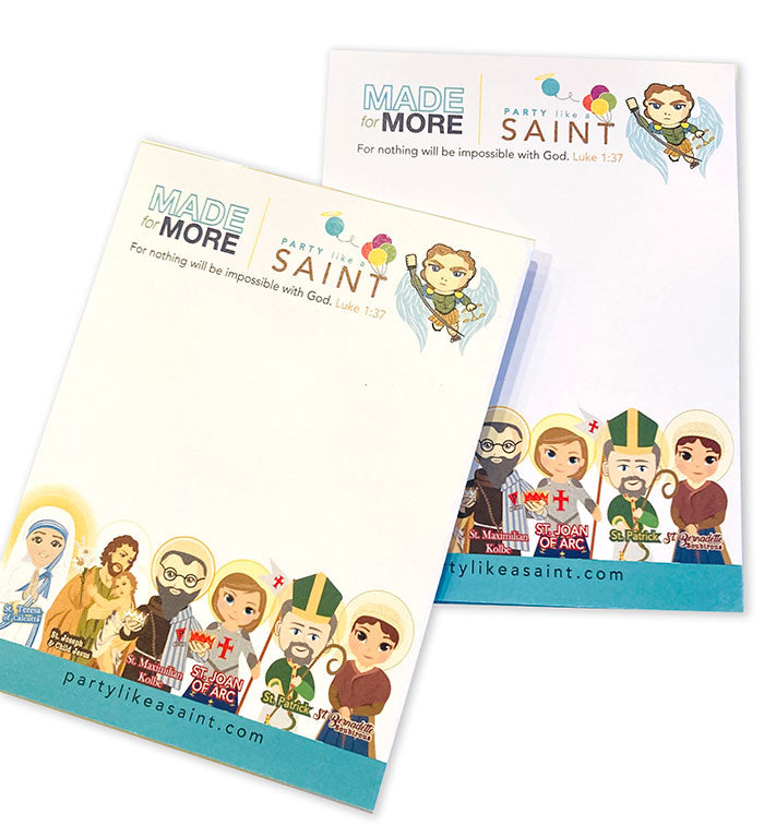 Saintly Notepads – Party Like A Saint