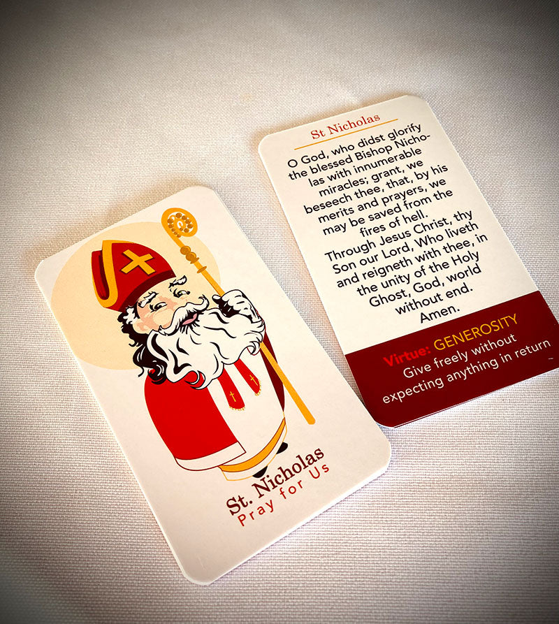 St. Nicholas Prayer Cards – Party Like A Saint