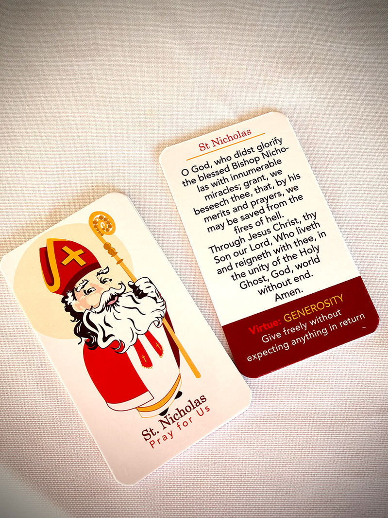 St. Nicholas Prayer Cards – Party Like A Saint
