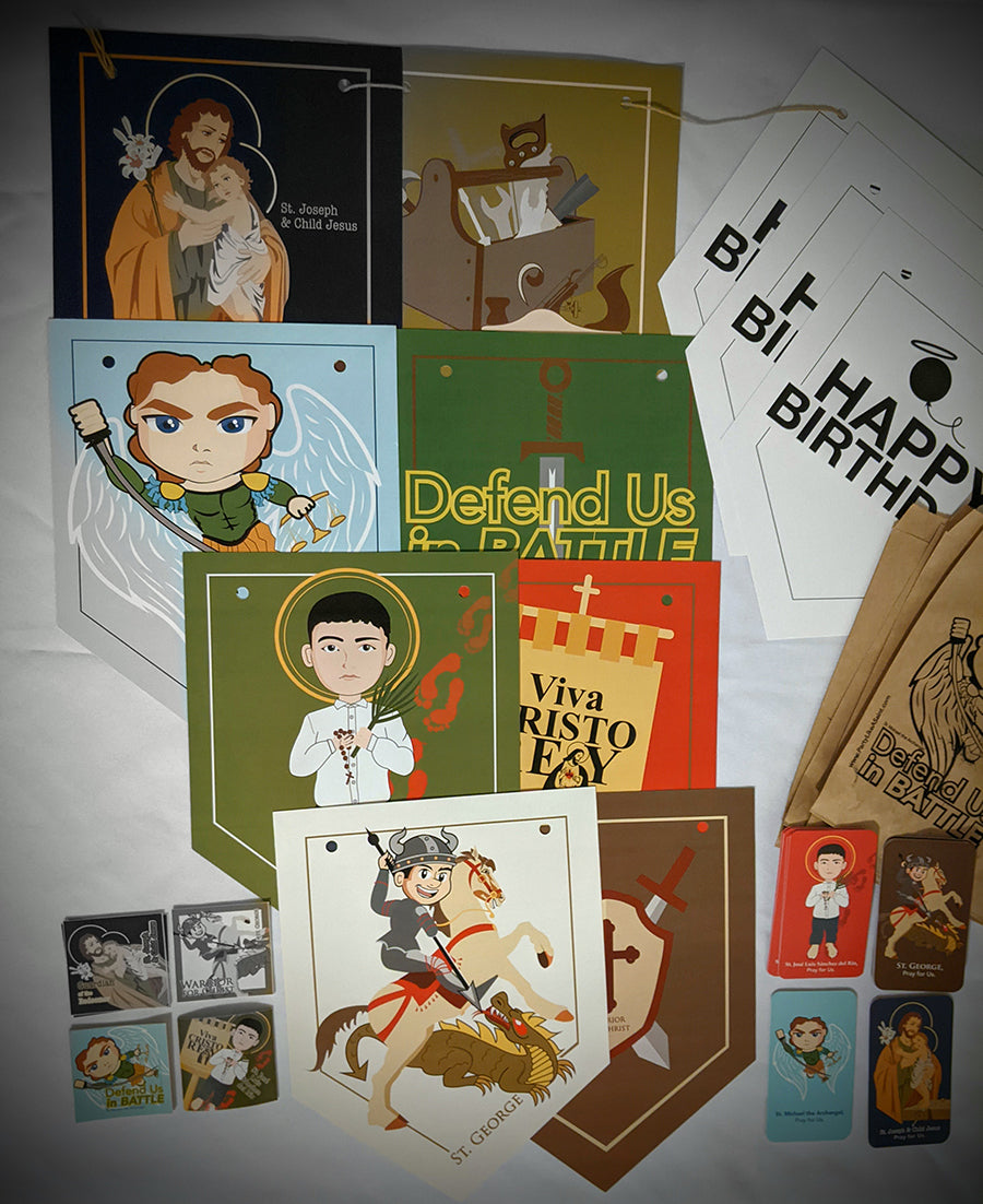 Boy Saint Party Set decorations – Party Like A Saint