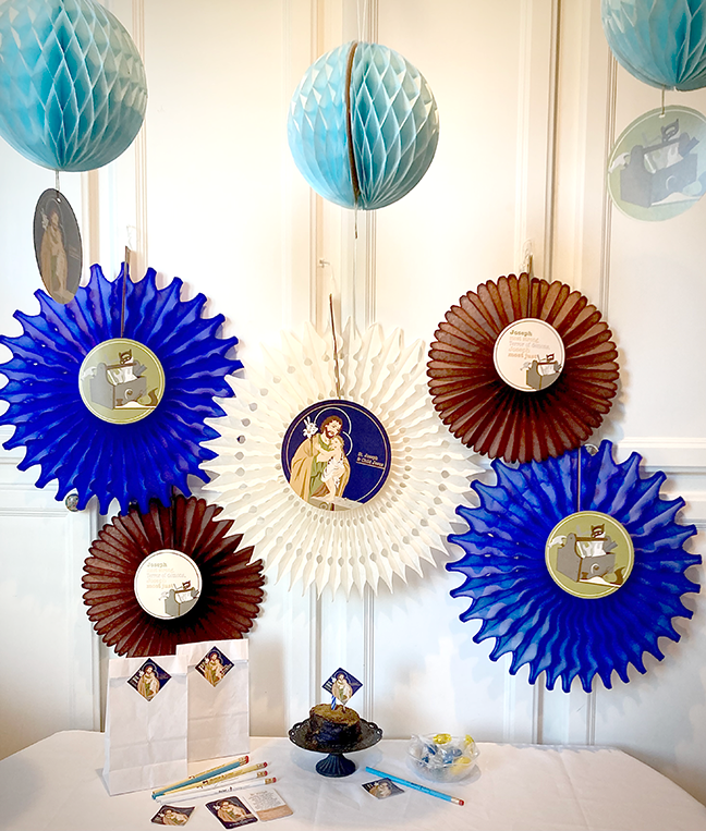 St. Joseph Fan decoration – Party Like A Saint