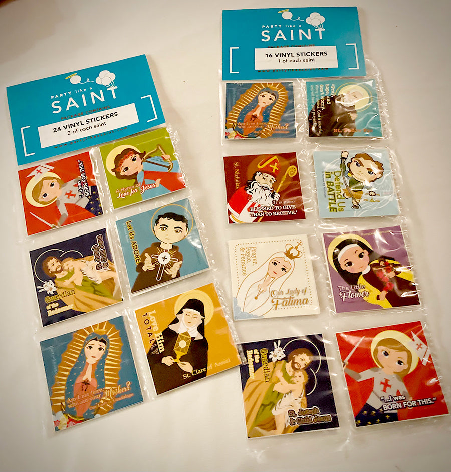 Saint Stickers- variety pack – Party Like A Saint