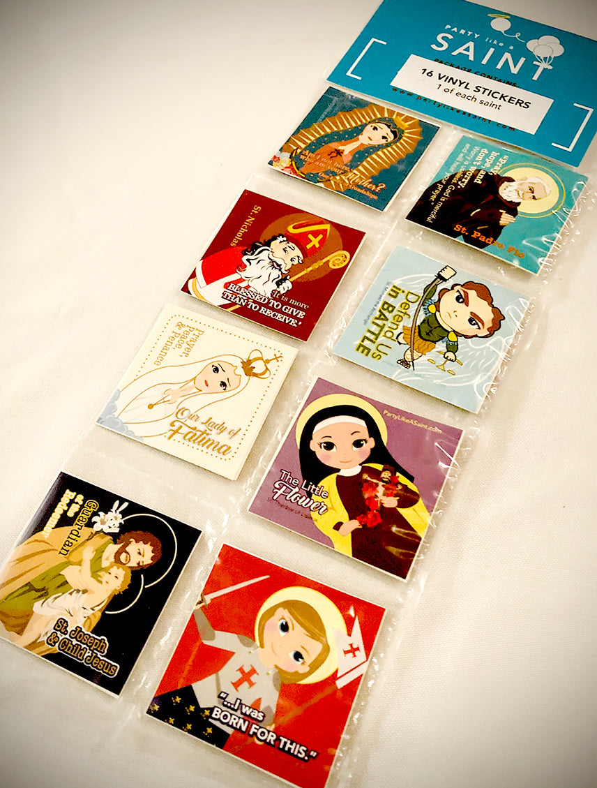 Saint Stickers- variety pack – Party Like A Saint